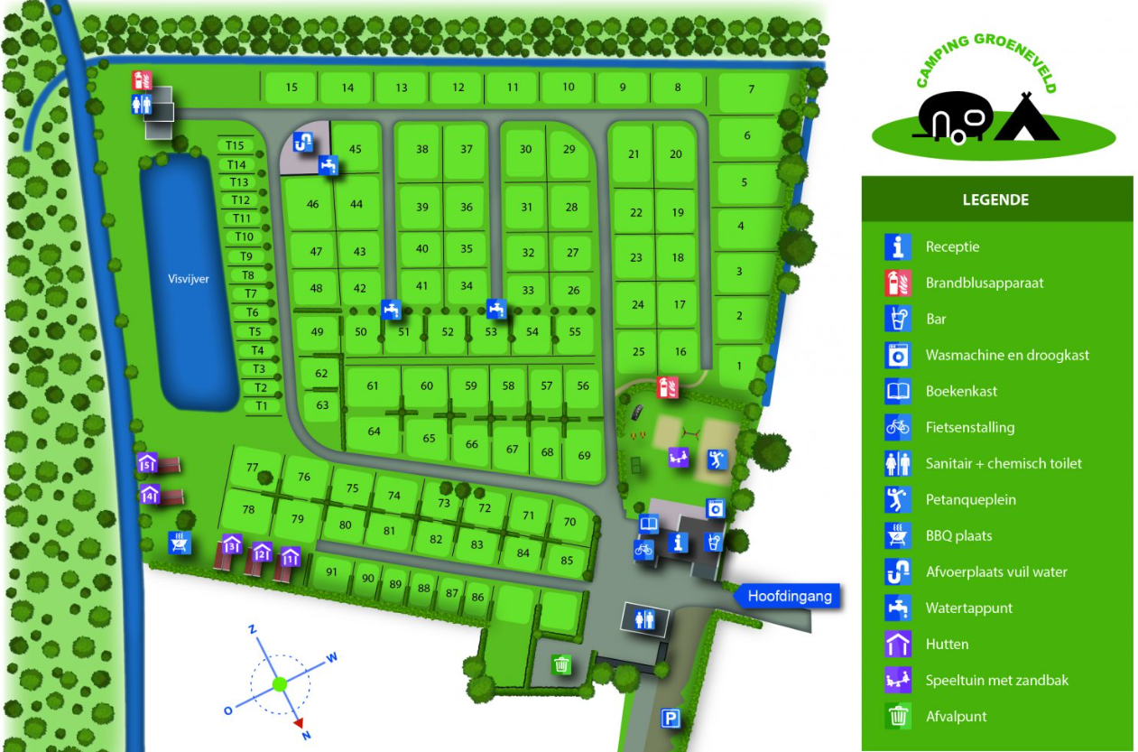Camping Groeneveld - Verblijf en accommodatie